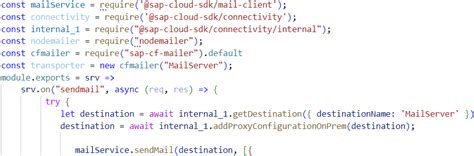 Sap Cloud Sdkmail Client Proxy Configuration Undefined · Issue 3636