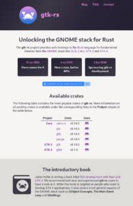 New Gtk Rs Release And More Sophie S Blog