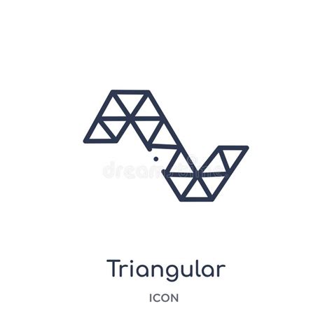 Linear Triangular Shapes Forming Waves Icon From Geometry Outline Collection Thin Line