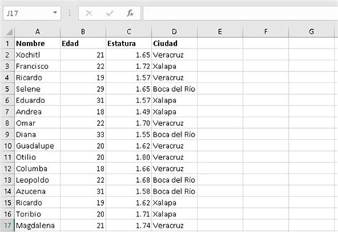Ordenar datos en Excel La nueva educación tecnológica
