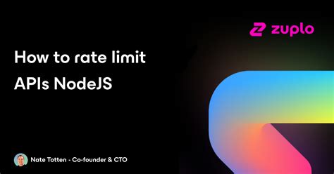 How To Rate Limit Apis In Nodejs Zuplo Learning Center