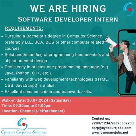 Cynosure Corporate Solutions On Linkedin Hiring Software Softwaredeveloper Fresher Chennai