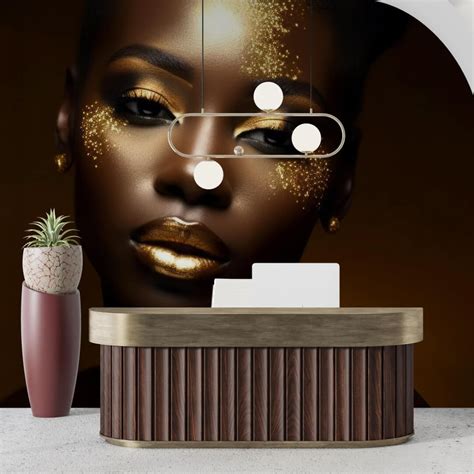 Brązowa Fototapeta Do Salonu Piękności