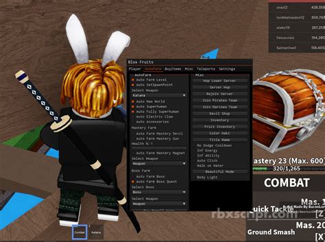 Blox Fruits AutoFarm Level Auto New World Auto Farm Boss Scripts RbxScript