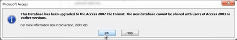 How To Fix Access Cannot Open A Database Created With A Previous Version Error