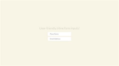 Css Inline Form Labels Validation