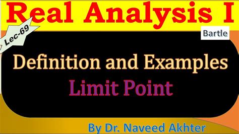 definition and examples of limit point of a subset of r real analysis