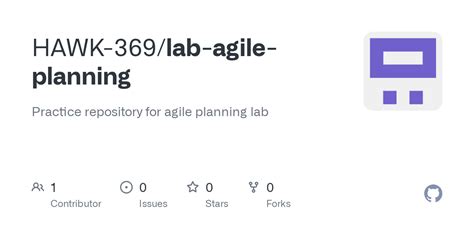 GitHub HAWK Lab Agile Planning Practice Repository For Agile Planning Lab