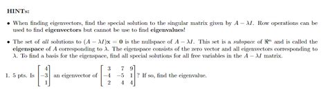 solved is [4 3 1] an eigenvector of [3 4 2 7 5 4 9 1