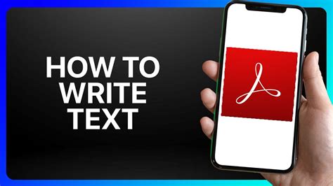 How To Write Text In Adobe Acrobat Tutorial Youtube