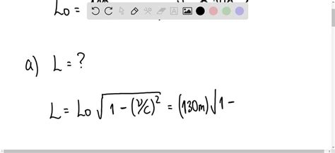 solved a spaceship of rest length 130 m drifts past a timing station at