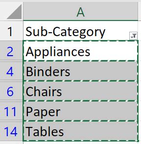 Filtered List In Excel Datavis Blog