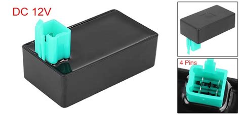 Motocycle Scooter 4 Pin Dc 12v Cdi Box Igniter Ignition Black For Cd110 Wish