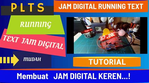 Membuat Jam Digital Running Text Arduino Mudah Youtube