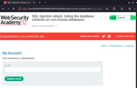 Part 2 Sql Injection Module Web Security Academy Portswigger Part 2 Sql Injection Module Web Security Academy Portswigger