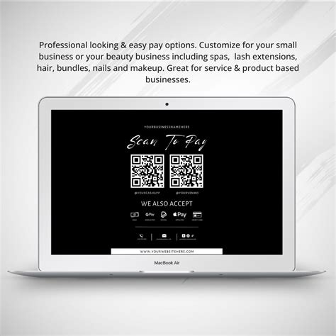 Scan To Pay Template Qr Code Sign Payment Option Sign We Accept