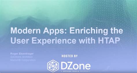 fast tracking a better ux with htap systems dzone whitepaper