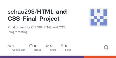 github schau298 html and css final project final project for cit 180