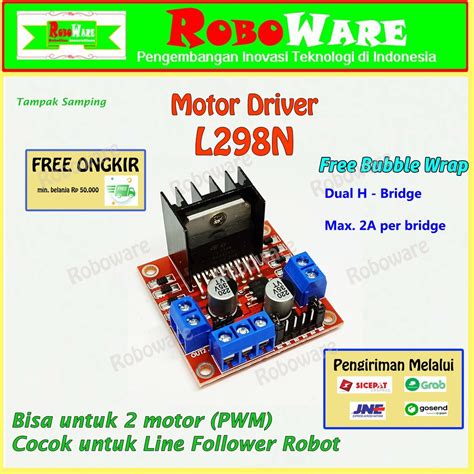 Jual L298n Modul Motor Driver Dual H Bridge Arduino L298 Shopee Indonesia