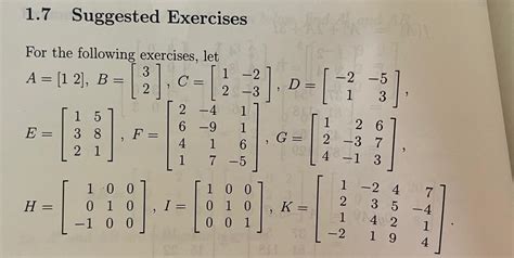Solved For The Following Exercises Let Chegg