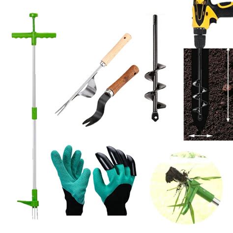가정용 잡초 제거기 잡초뿌리 원예용품 풀뽑기 주말 농장 제초기 벌초 호미 텃밭 농기구 모종삽 오거 드릴 피트 티몬