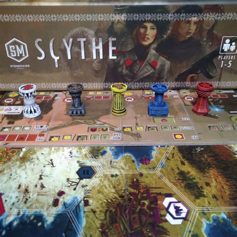 3d Printable Scythe Player Action Tokens Stl File Download By Andy At