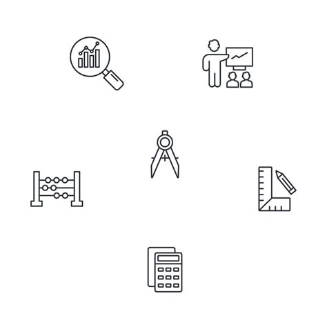 Mathematics Icons Set Mathematics Pack Symbol Vector Elements For Infographic Web 10355796