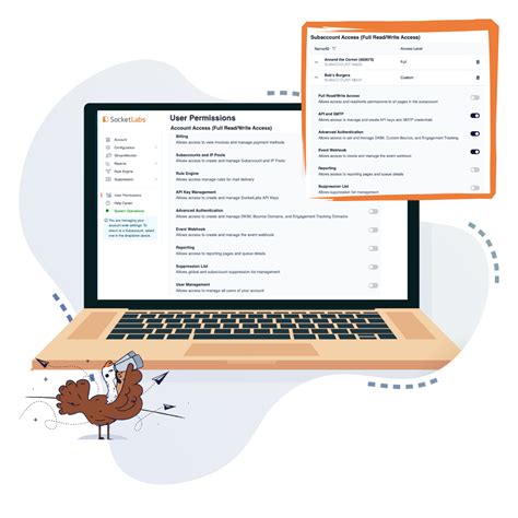 user permissions socketlabs codeless email platform