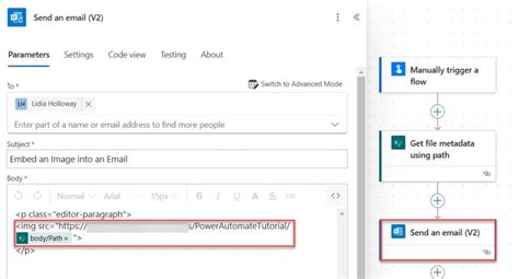 Embed An Image Into An Email In Power Automate