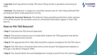 Simplifying TDS Returns A Comprehensive Guide PPTX