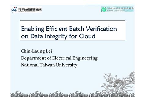 PPT Enabling Efficient Batch Verification Enabling Efficient Batch