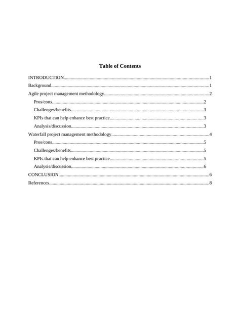 Project Management Methodologies And Theories Desklib