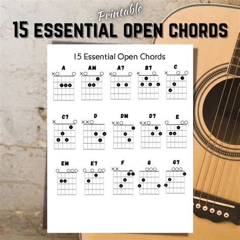 Acoustic Guitar Chords Chart Printable