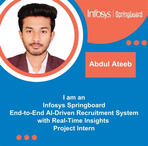 Abdul Ateeb on LinkedIn: #infosysspringboard #infosys