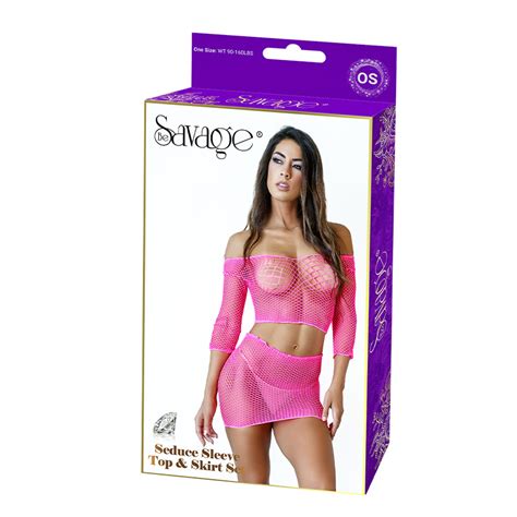 Seduce Long Sleeve Top Skirt Set Paylesskratom