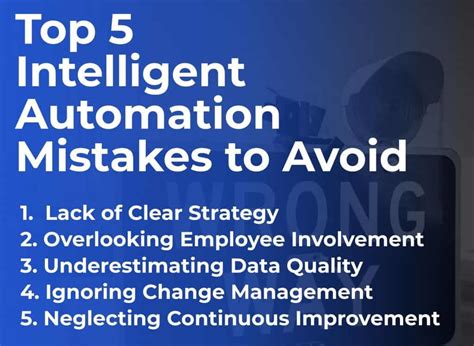 5 Common Intelligent Automation Blunders And How To Avoid Them