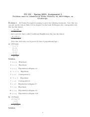 Sol3 Pdf CS 131 Spring 2019 Assignment 3 Problems Must Be Submitted