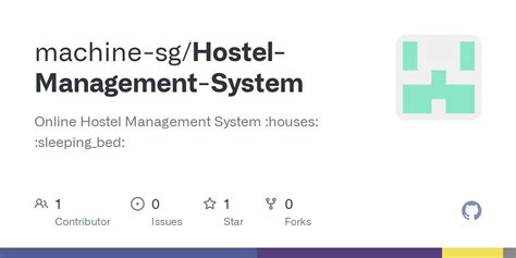 GitHub Machine Sg Hostel Management System Online Hostel Management System Sleeping Bed