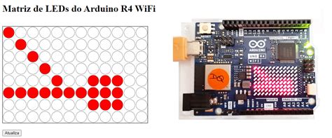 Matriz De LED Arduino Uno R4 WiFi Funcionamento MakerHero