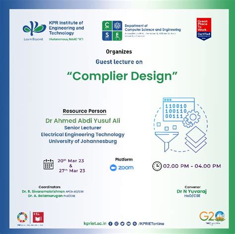 Compiler Design Kpr Institute Engineering And Technology Autonomous
