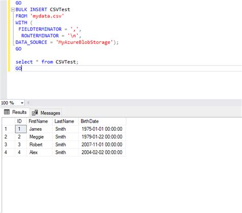 Sql Server Azure SQL Adding From Blob Not Recognizing Storage Stack Overflow