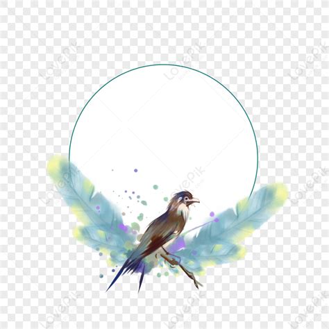 Round Gradient Color Feather Decorative Border Round Gradients Border Decoration Png Picture And