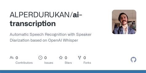 Github Alperdurukanai Transcription Automatic Speech Recognition