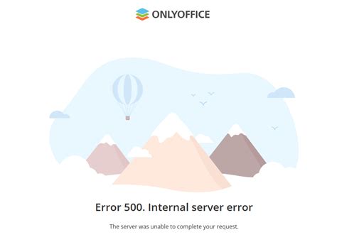 Error500 Internal Server Error Workspace Onlyoffice Community