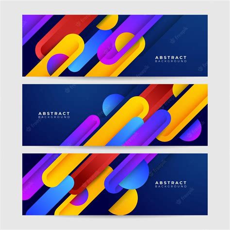 Premium Vector Modern Colorful Abstract Geometric Banner Background
