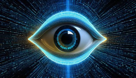 صورة الذكاء الاصطناعي بالعين المفتوحة خلفية العين الاصطناعية الإبداعية