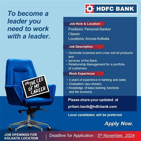 Pritam Banik On Linkedin Hiringalert Hdfcbank Banking Career Opportunity