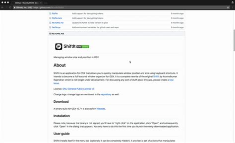 shiftit managing window size and position in osx steemhunt