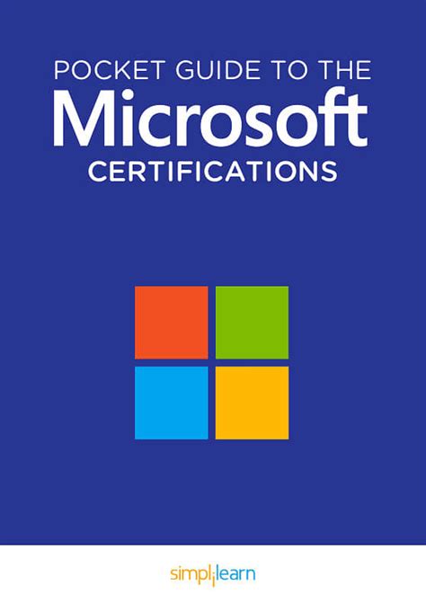 free ebook pocket guide to the microsoft certifications simplilearn