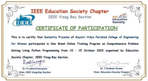gunisetty priyanka on linkedin python ieee training programming